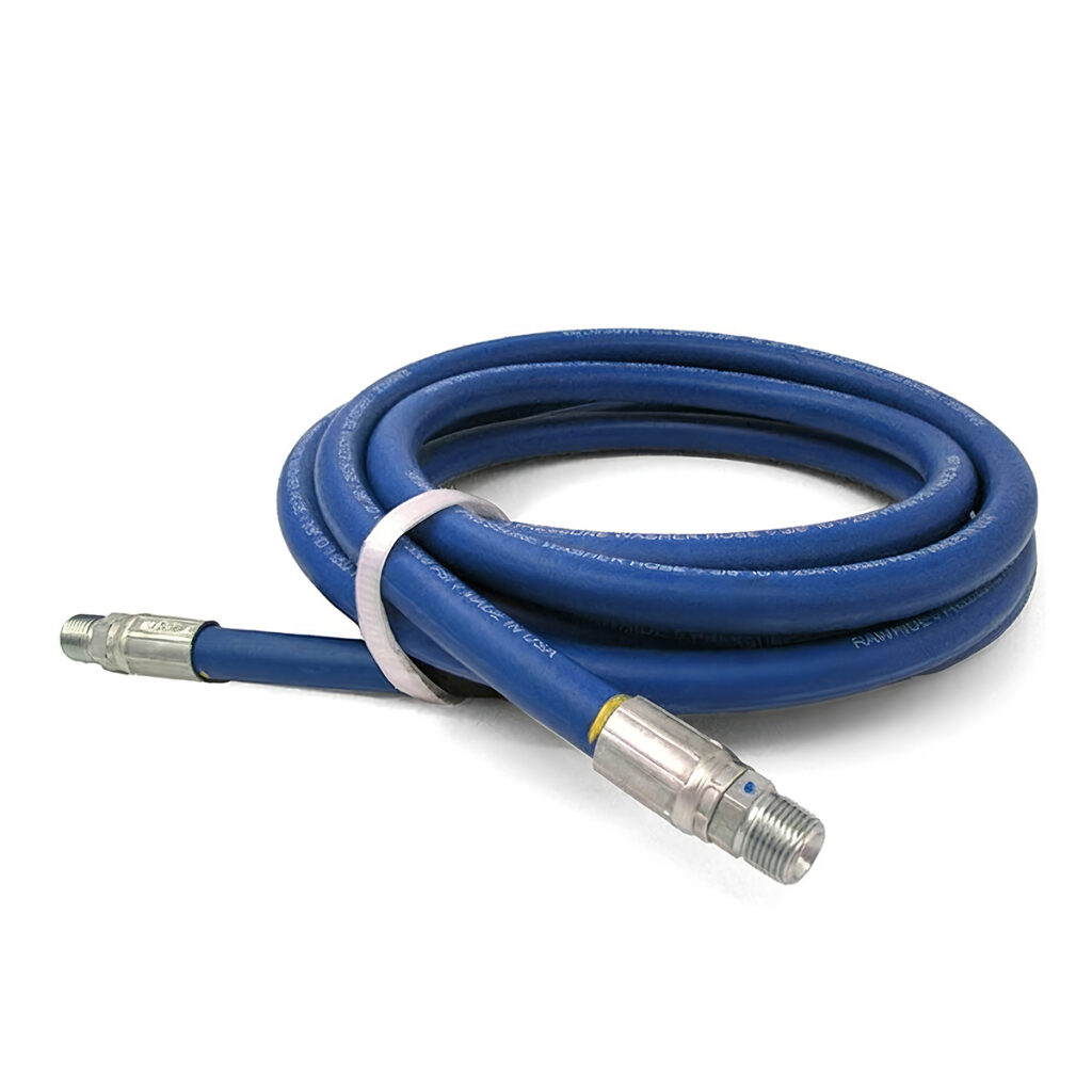 Connector Hose - 1/4" Blue 1-Wire 3000 PSI | 15 ft. to 25 ft.